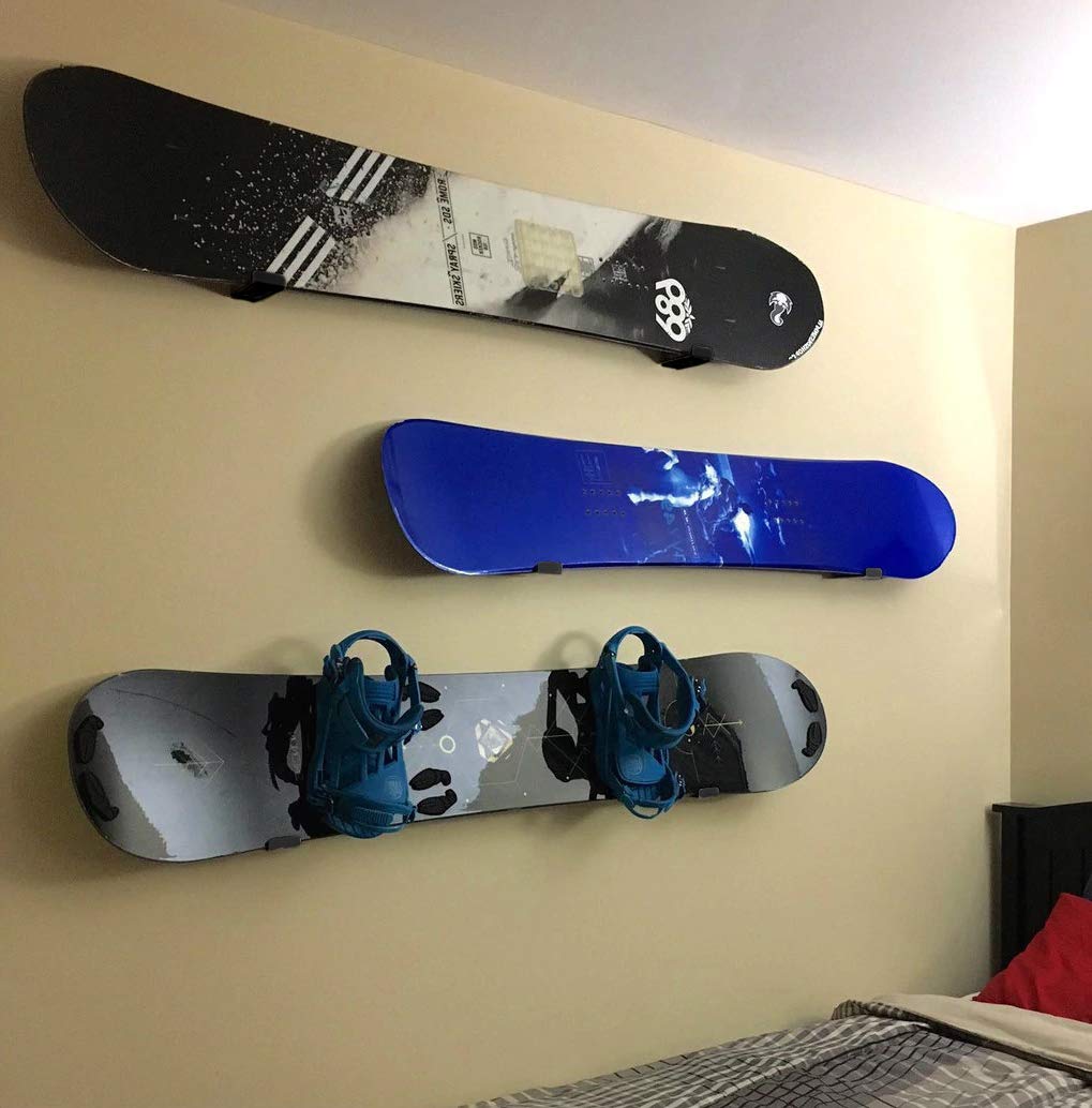 Snapklik.com : Mind And Action Solid Aluminum Snowboard Rack,Ski Wall ...