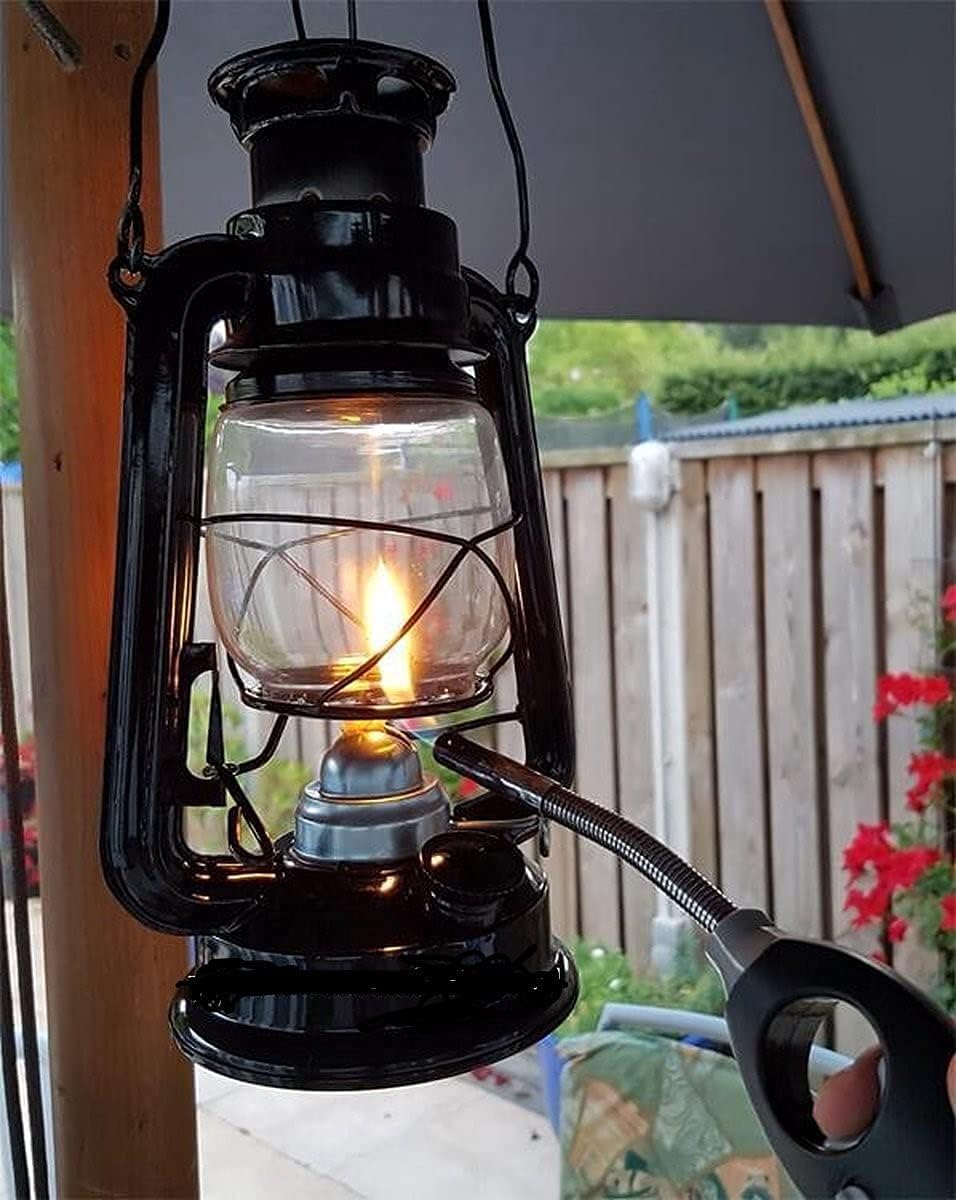 Hurricane Paraffin Lamp Lantern Storm Camping Oil Light Supalite Metal ...