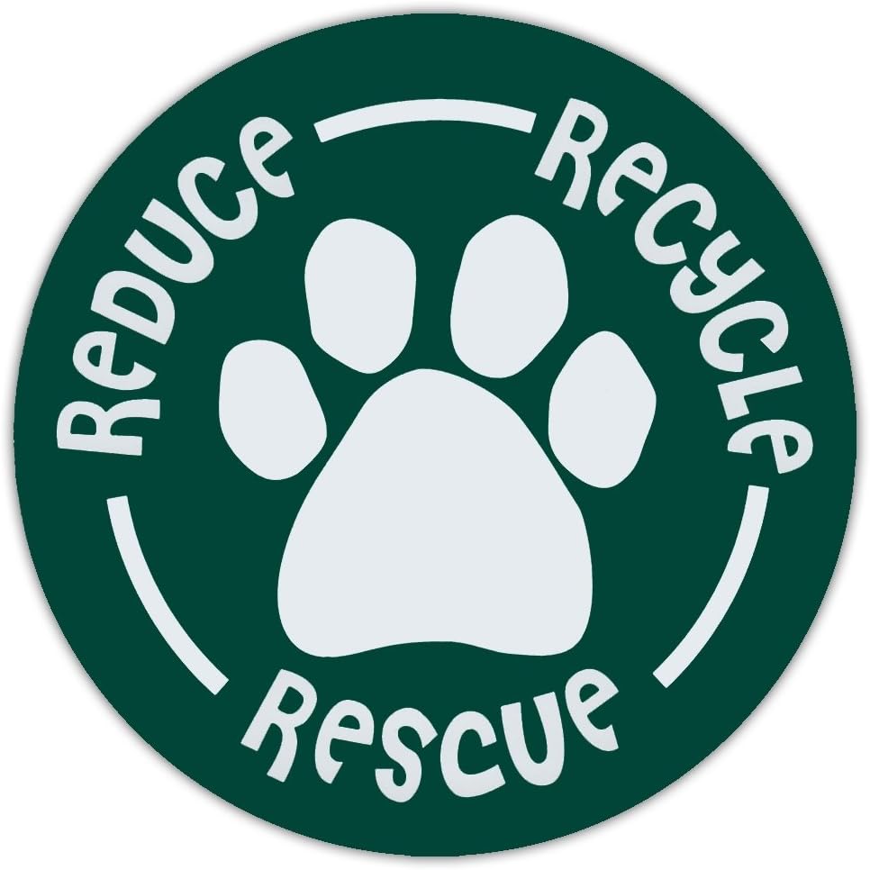 Amazon.com: Refrigerator Magnet - Reduce - Recycle - Rescue (Dogs) - 4. ...