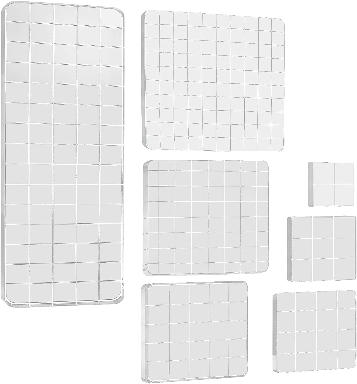 Amazon.com: Cionyce 7 Pcs Acrylic Stamping Blocks Decorative Stamp ...