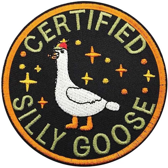 Amazon.com: XMJY Funny Goose Hook and Loop Patch, Colorful Embroidered ...