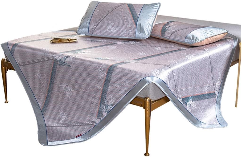 Amazon.co.jp: Ice Silk Mat 3 Pieces Summer Air Conditioning Mat Double ...