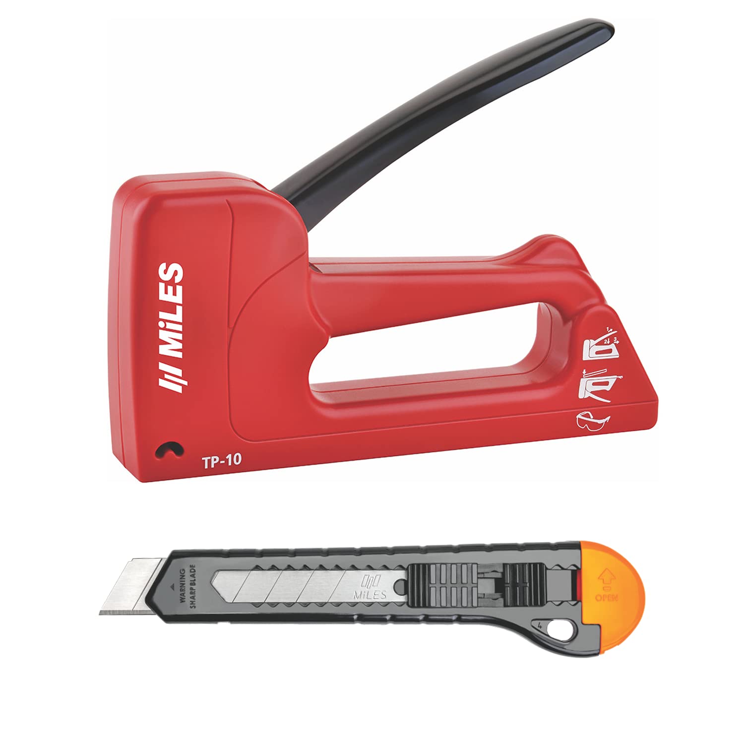Miles Plastic Tp-10 Guntacker with Plastic Body Snapper Cutter Combo ...