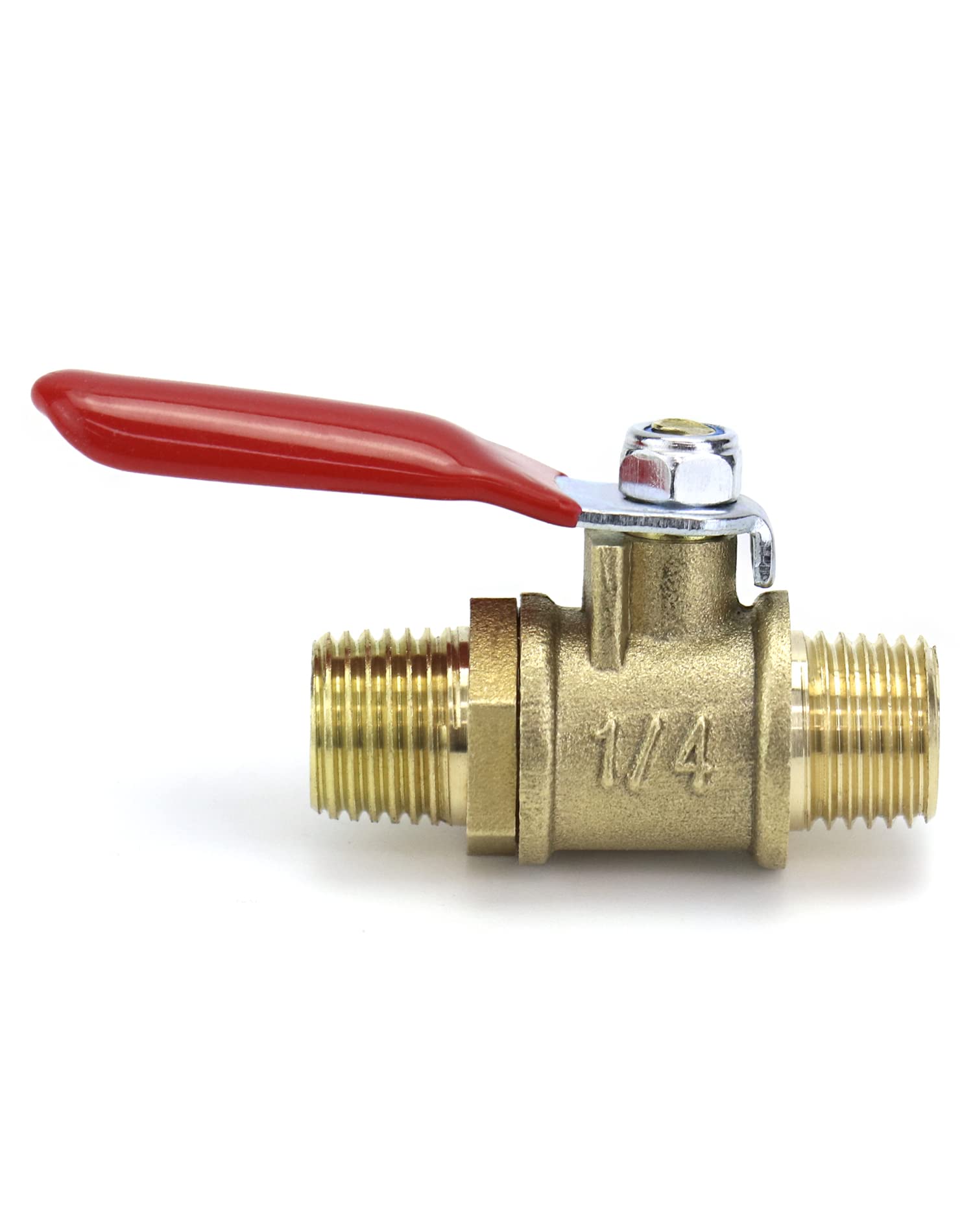 Snapklik.com : Ball Valve, 3 Pcs 1/4" Heavy Duty Brass Ball Valve Shut ...