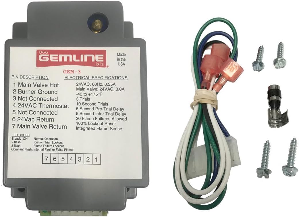 Amazon.com: Replacement for Gemline GEM-3 Replacement 24V DSI Ignition ...