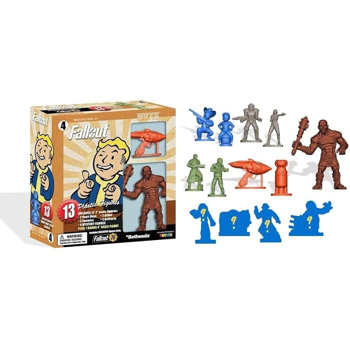Buy Fallout Nanoforce Series 1 Army Builder Figure Collection - Boxed ...