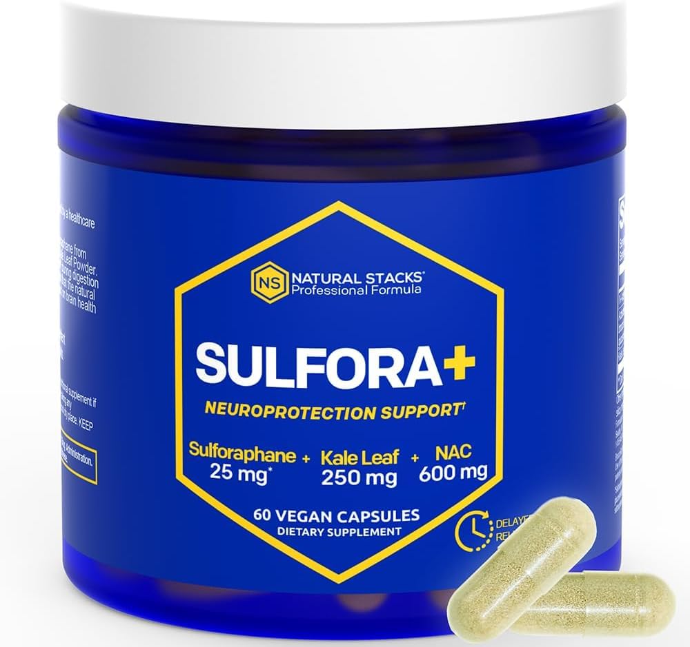 Amazon.com: NATURAL STACKS Sulforaphane Supplement 25mg - Organic ...