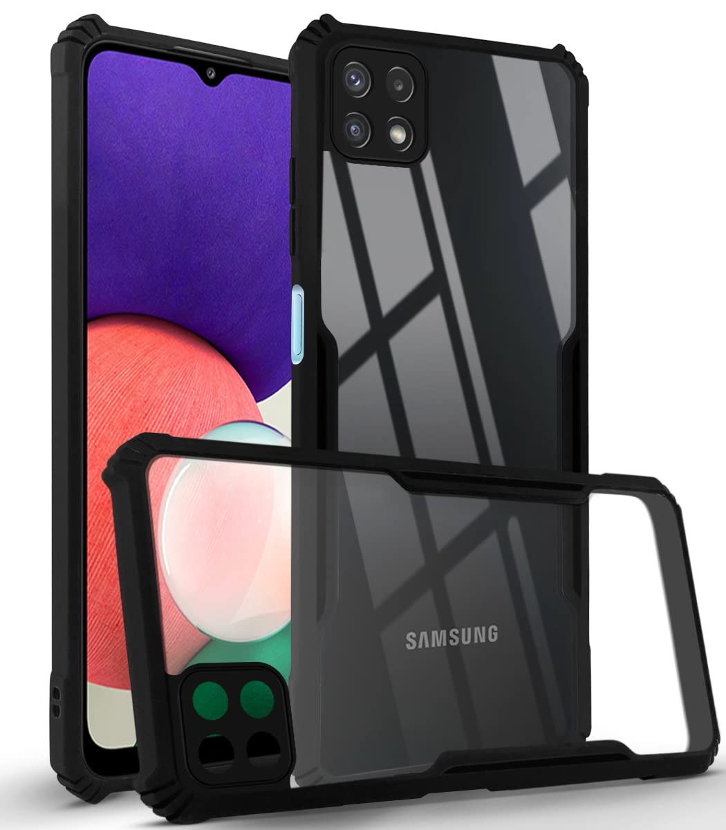 Jkobi Back Cover Case for Samsung Galaxy A22 5G (Crystal Glass Back ...