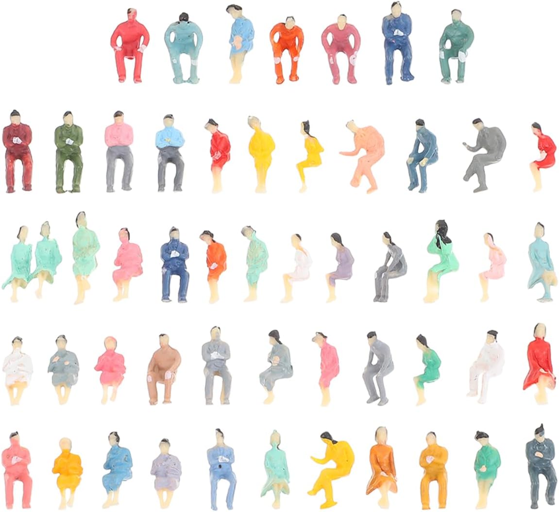 Amazon.com: NUOBESTY 100pcs Mini Plastic Human Models Small Colorful ...