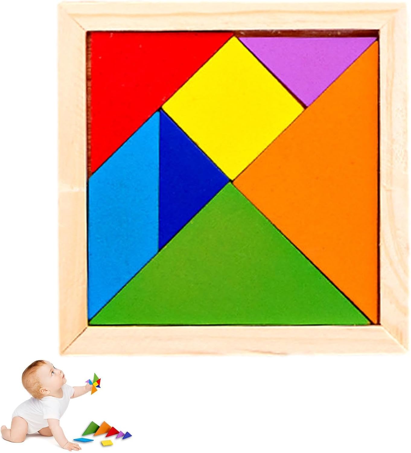 Tangrams for Kids - Wooden Tangram Puzzle Kids Wood Tangram Puzzles ...