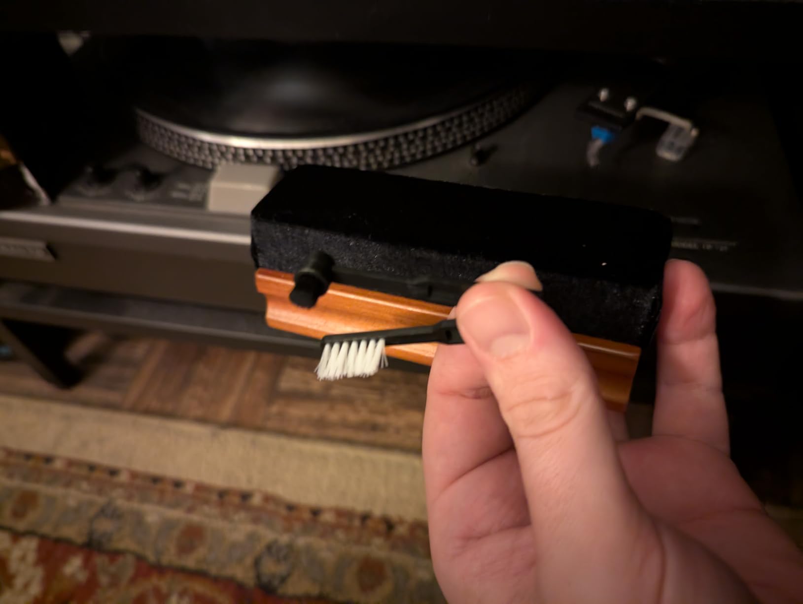 Vinyl Record Cleaning Kit, Wooden Record Cleaner Brush, Dust Remover ...