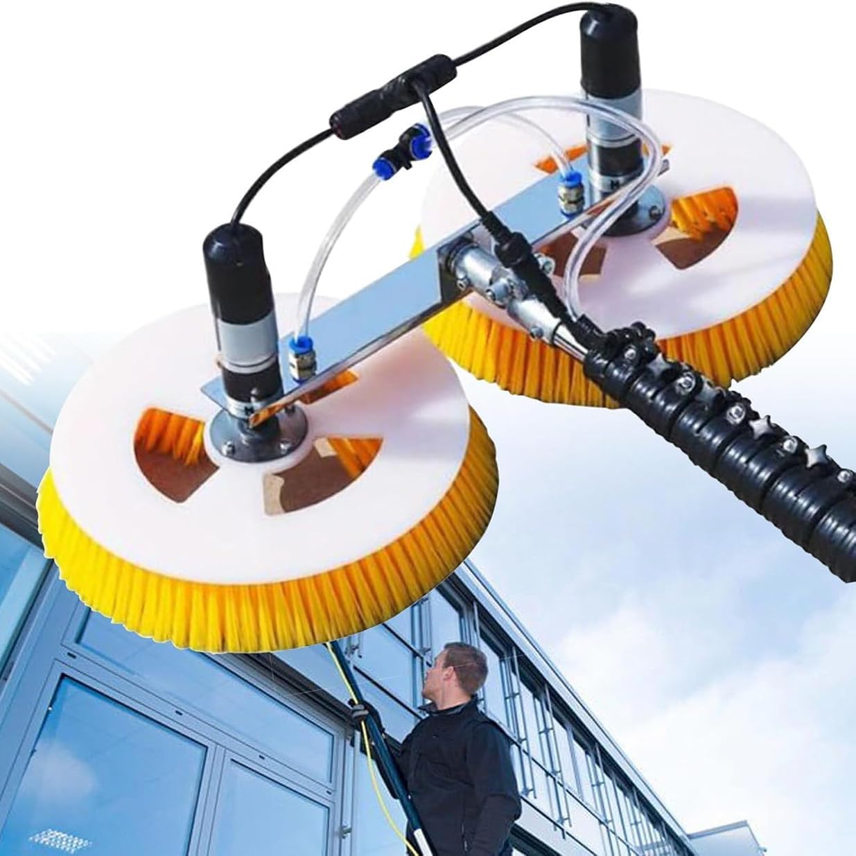 Amazon.com: Telescopic Rod PV Panel Wash Cleaning Machine, Automatic ...