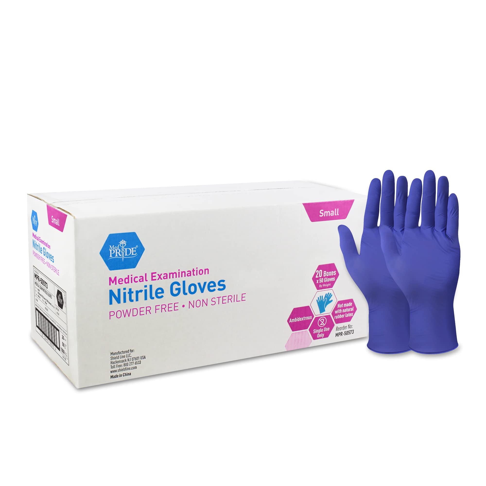 Snapklik.com : MED PRIDE Latex Free Powder Free Disposable Nitrile ...