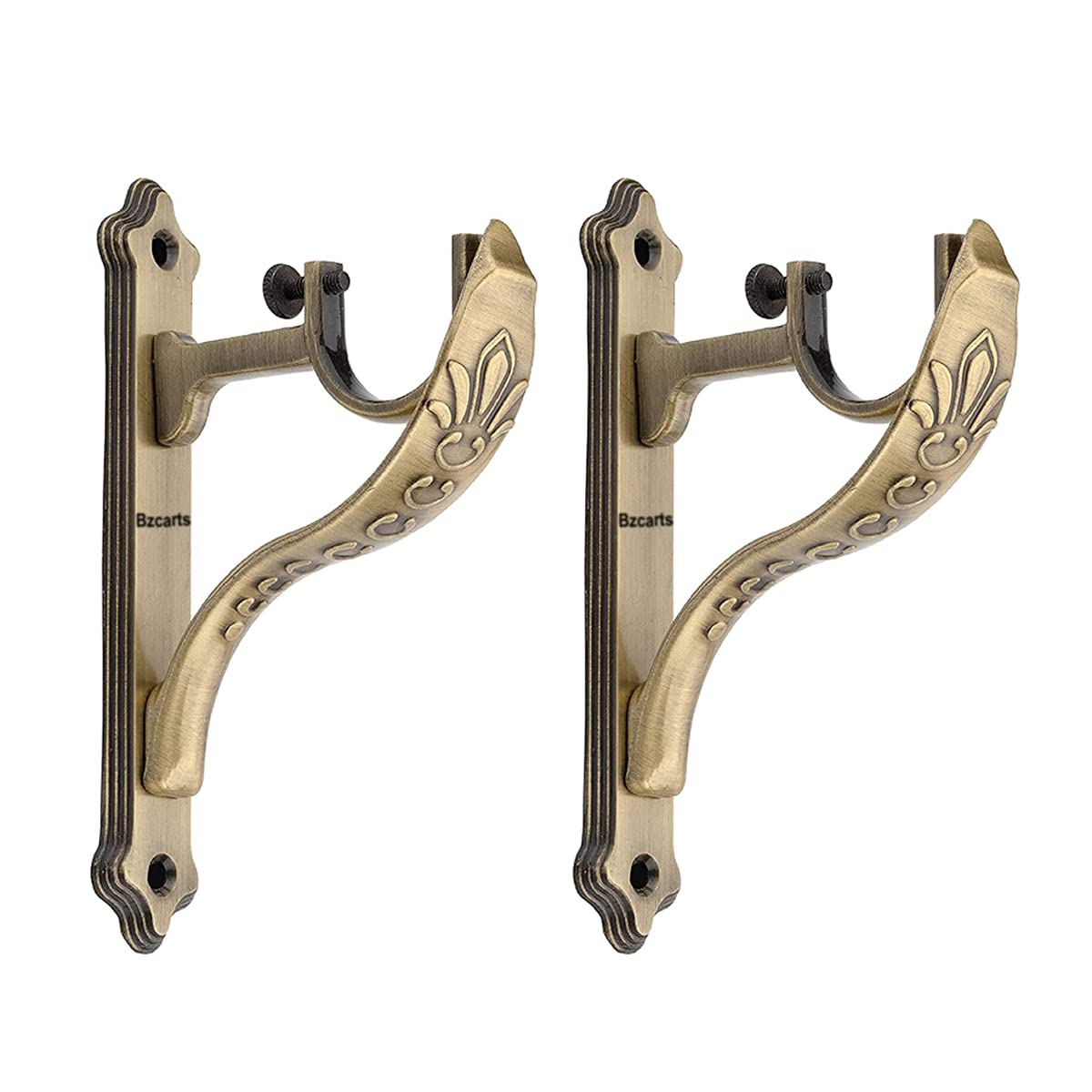 Buy Bzcarts Antique Finish Designer Heavy Curtain Supports for Door and ...