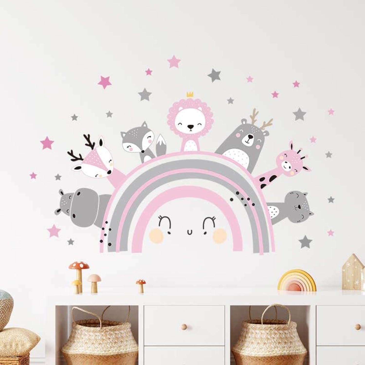 Amazon.com: 10pcs 3D Mouse Hole Wall Decals Peel and Stick,Decorative ...