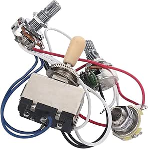 Amazon.co.jp: 1 Set Electric Guitar Wiring Harness Pre-wired Kit with 3 ...