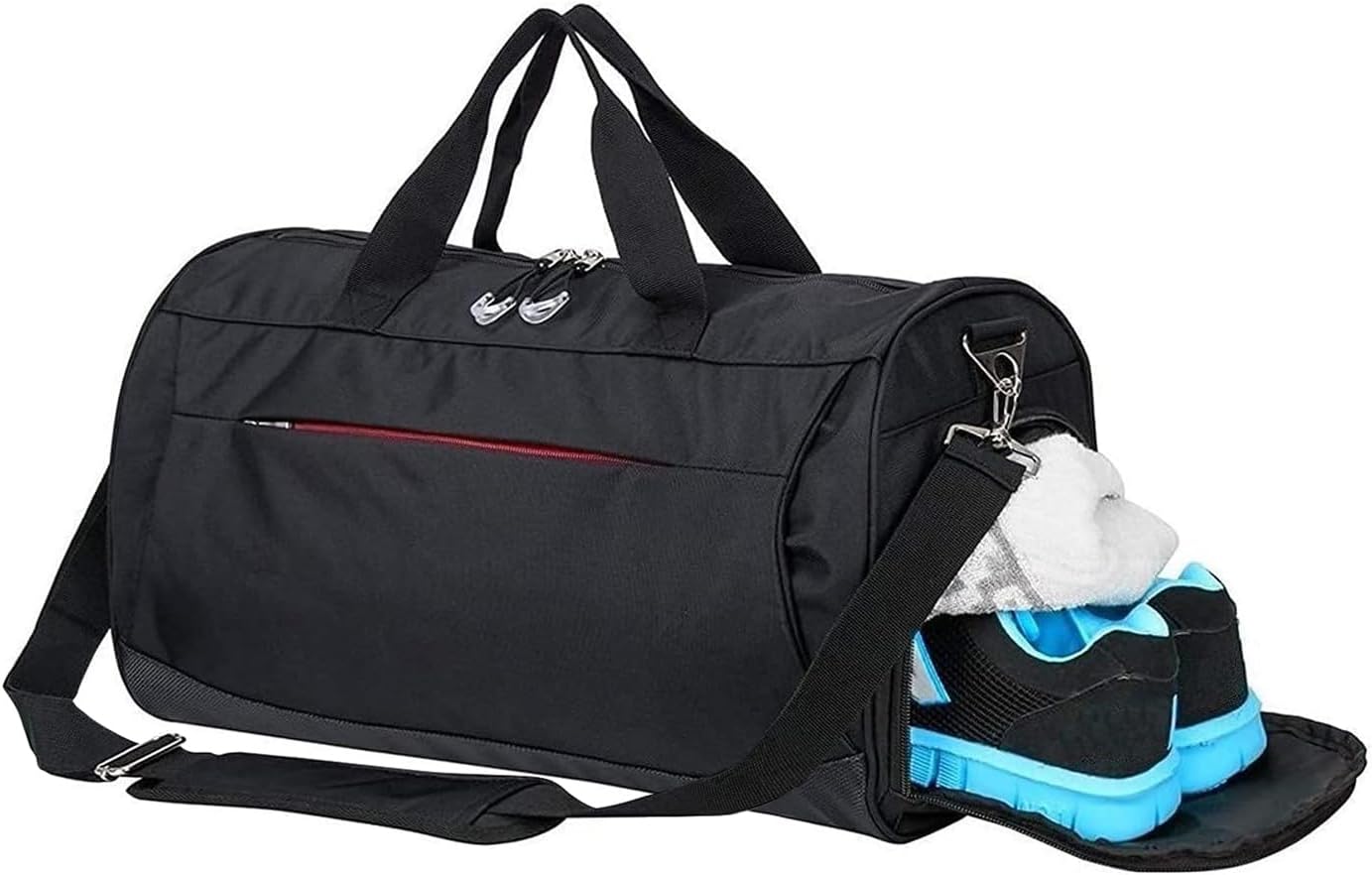 Decathlon - DOMYOS - Gym & Fitness Duffle Bag, 30 Litre Capacity, Black ...