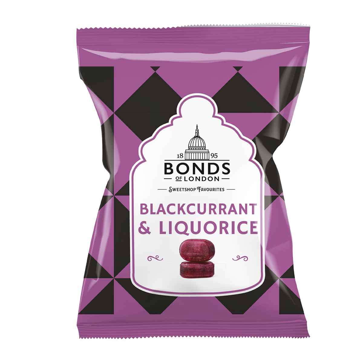 Bonds Blackcurrant & Liquorice Bags | Boiled Sweets | Chewy Centre ...