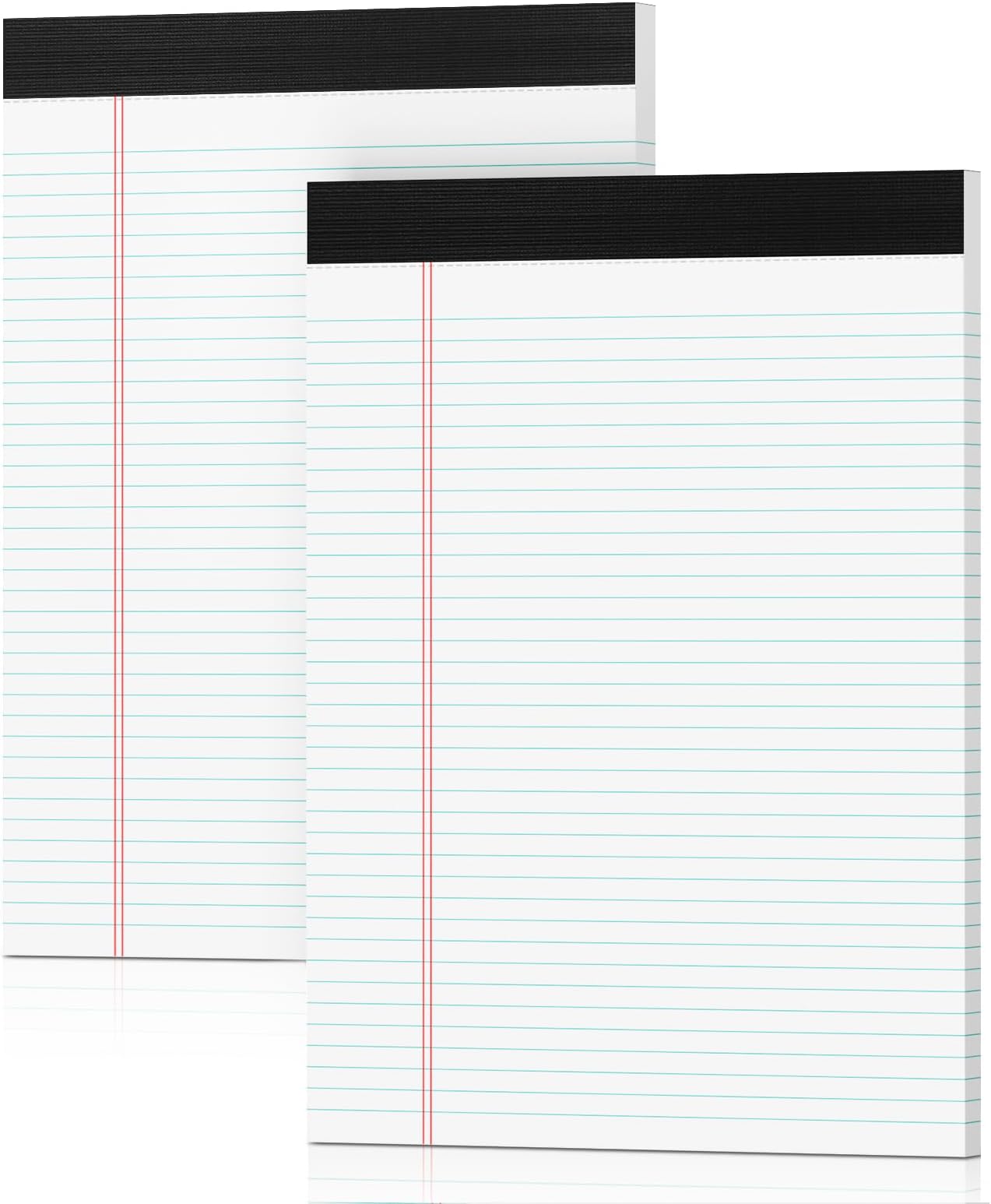 Amazon.com : Legal Pads 8.5 x 11 White Note Pads 2 Pack - Double-Sided ...