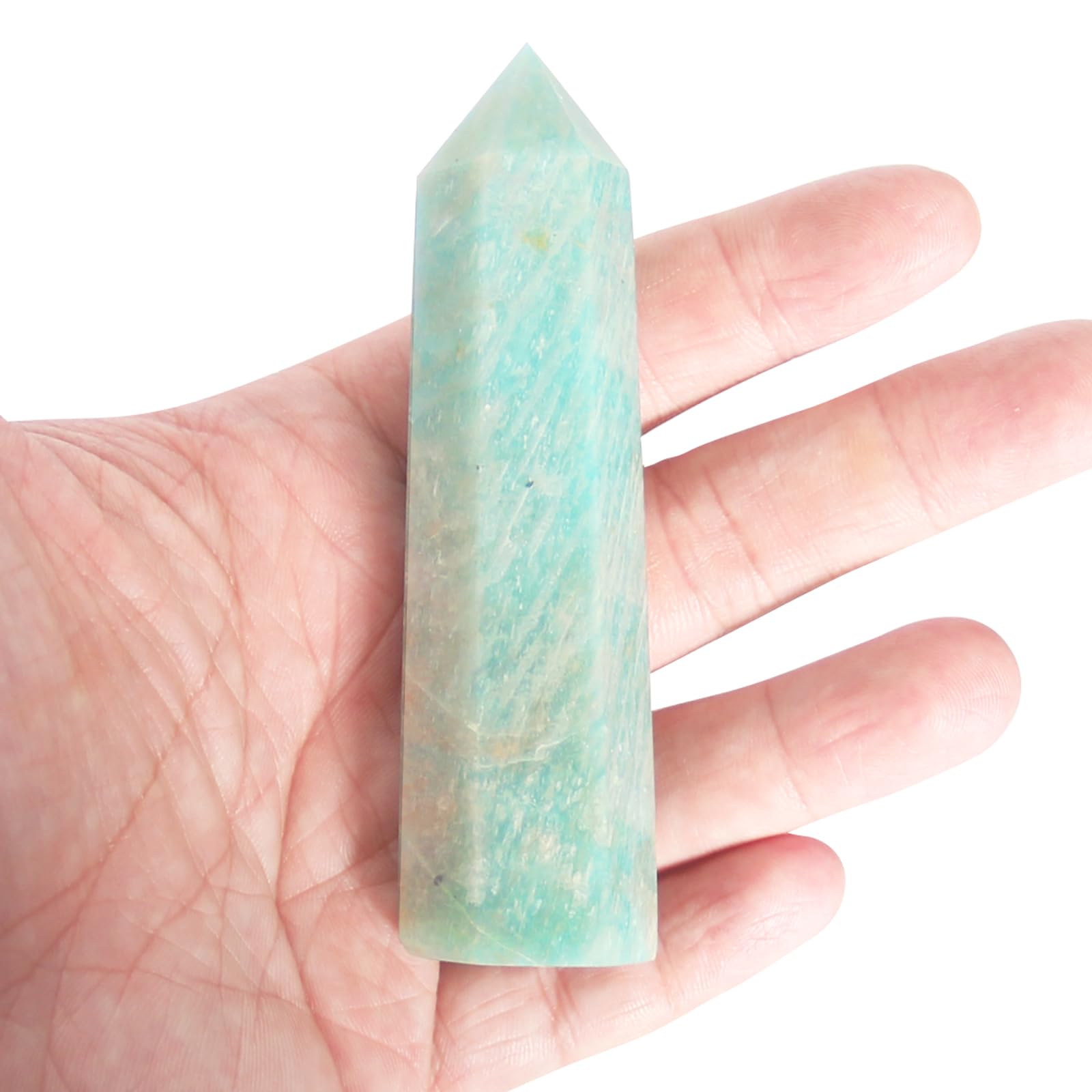 Amazon.com: Amazonite Crystal Wand-1 Pc 3.5"-3.9" Natural Amazonite ...