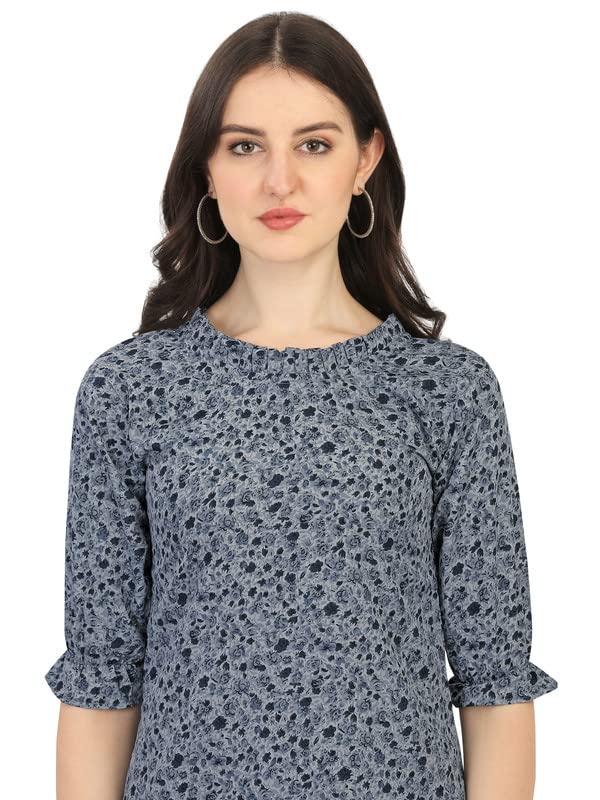 Buy Satinostitch Women Crepe Casual Trendy Digital Print Top with ...