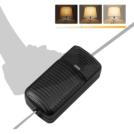 RuiLing 2-Pack 317 Black Inline Foot Pedal Push Button Switch, Round ...