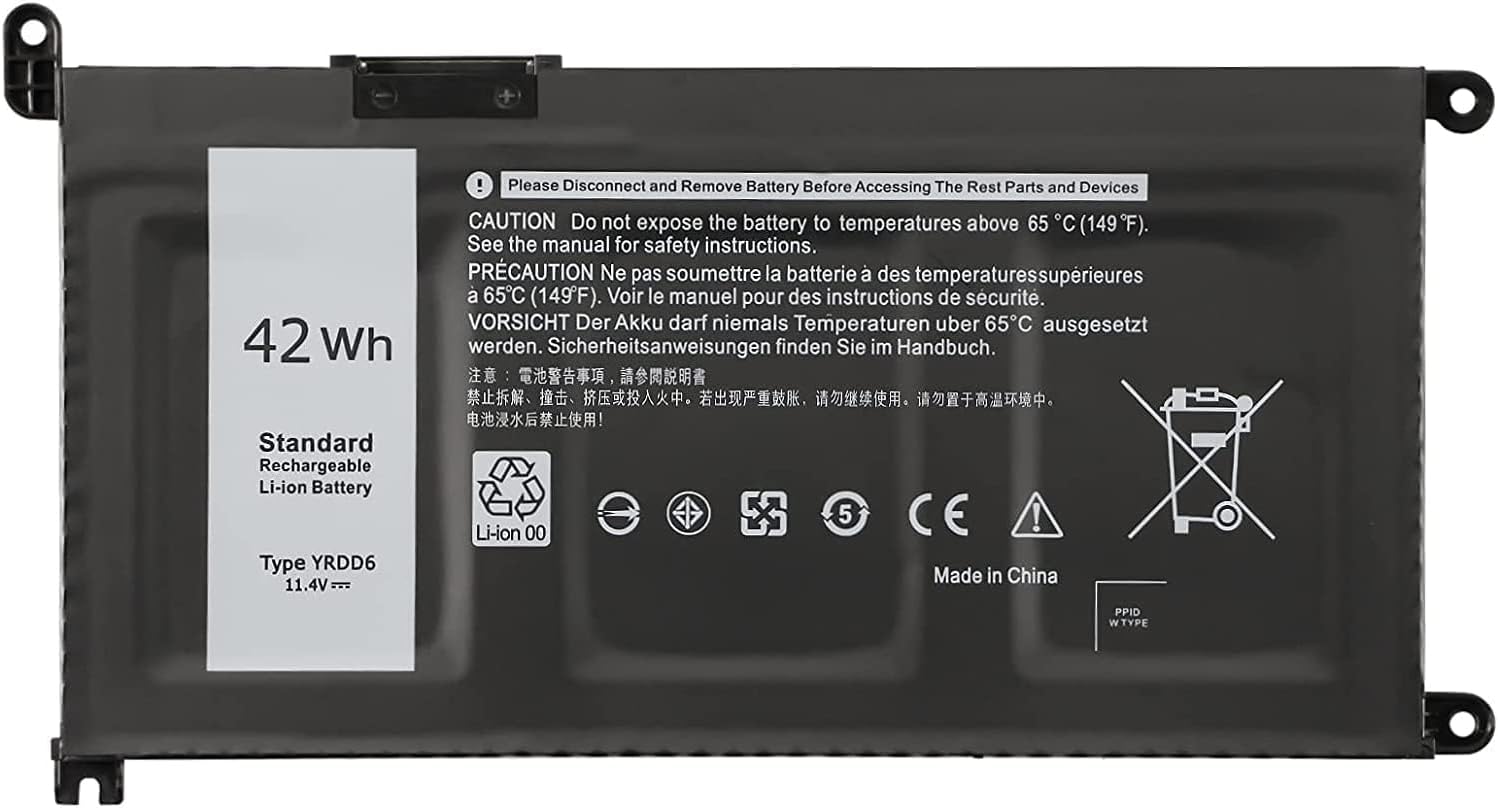 WISTAR 42Wh YRDD6 Battery for Dell inspiron 15 3000 Series 3583 3593 ...