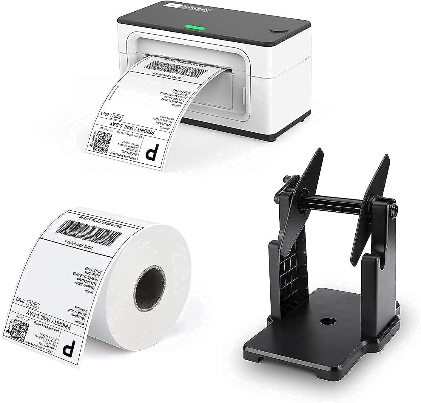 Buy MUNBYN Thermal Label Printer With Pack Of 500 4x6 Roll Labels And buy-munbyn-thermal-label-printer-with-pack-of-500-4x6-roll-labels-and
