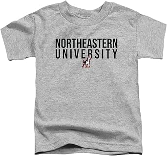Amazon.com: Northeastern University Official Stacked Unisex Toddler T ...