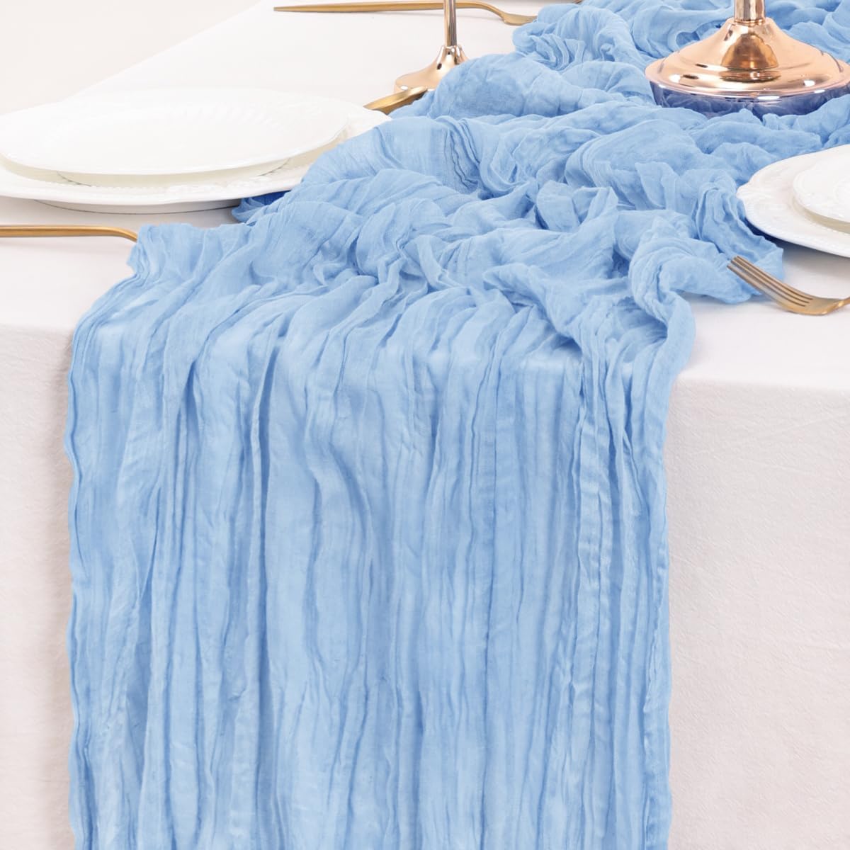 Amazon.com: LINXTAR Fall Table Runner Thanksgiving Cheesecloth Table ...