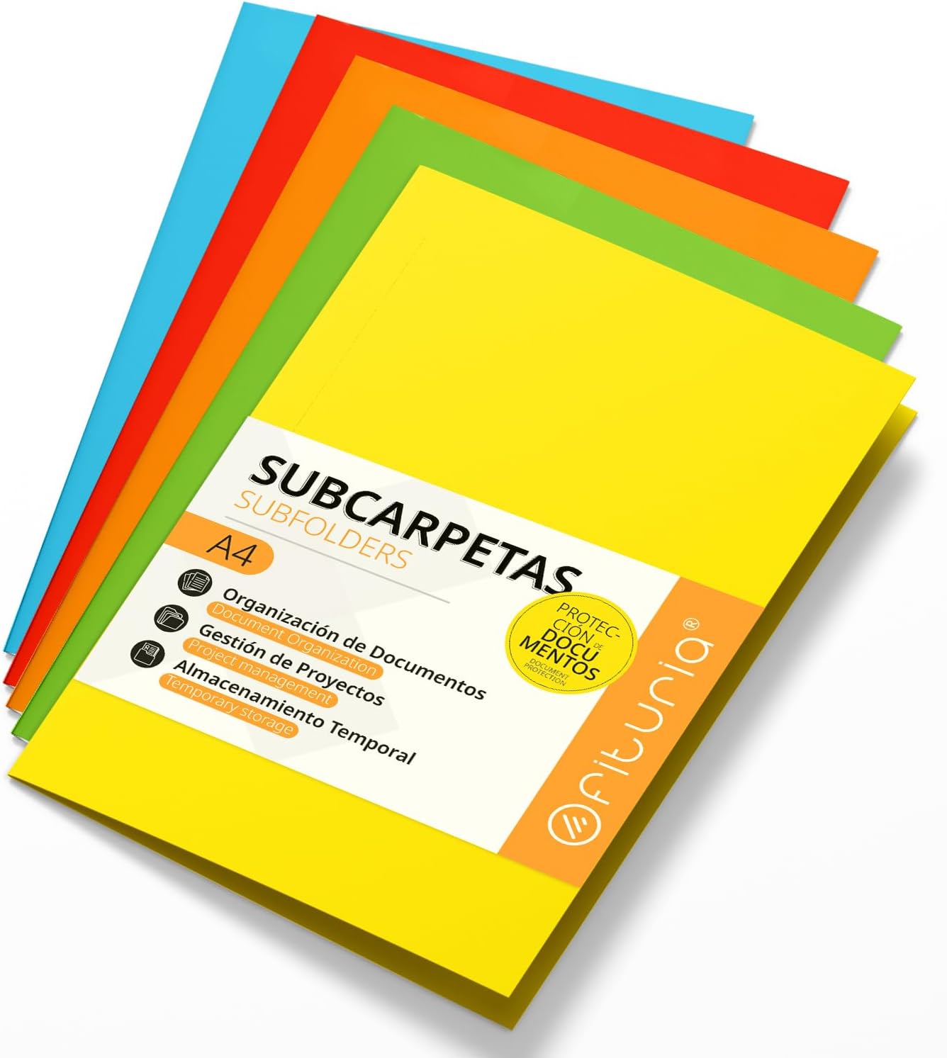 Amazon.com : A4 Cardboard Subfolders, 180 g Paper Filing Folders ...