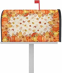 Amazon.com: Thanksgiving Mailbox Covers Magnetic Standard Size, Orange ...