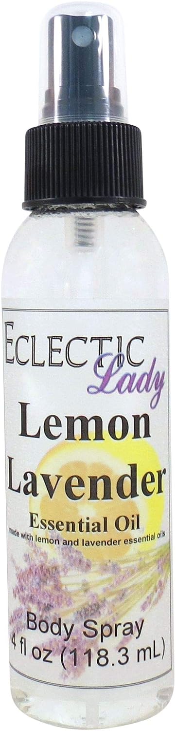 Amazon.com: Lemon Lavender Essential Oil Blend Body Spray, 4 ounces ...