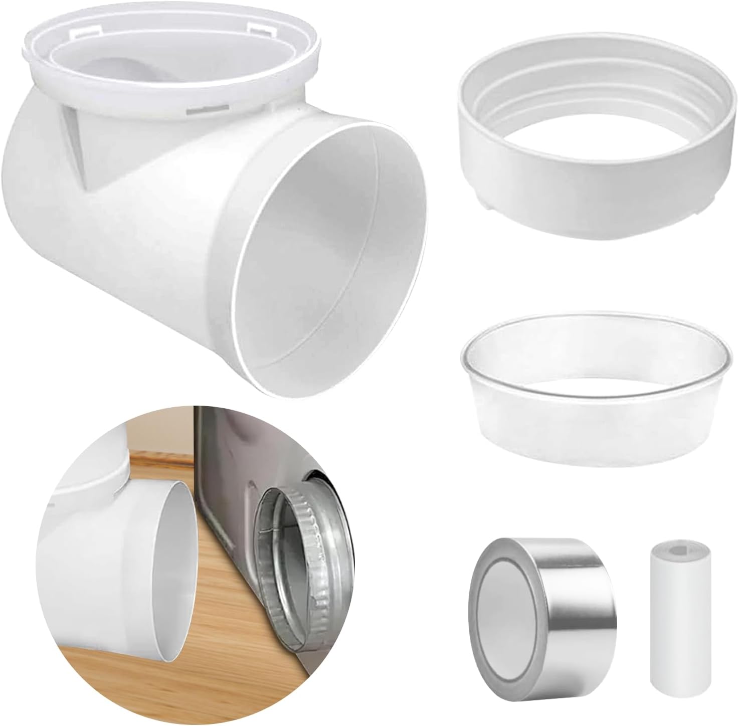 Amazon.com: Ptazucv 90 Degree Clothes Dryer Vent Elbow,Dryer Connection ...