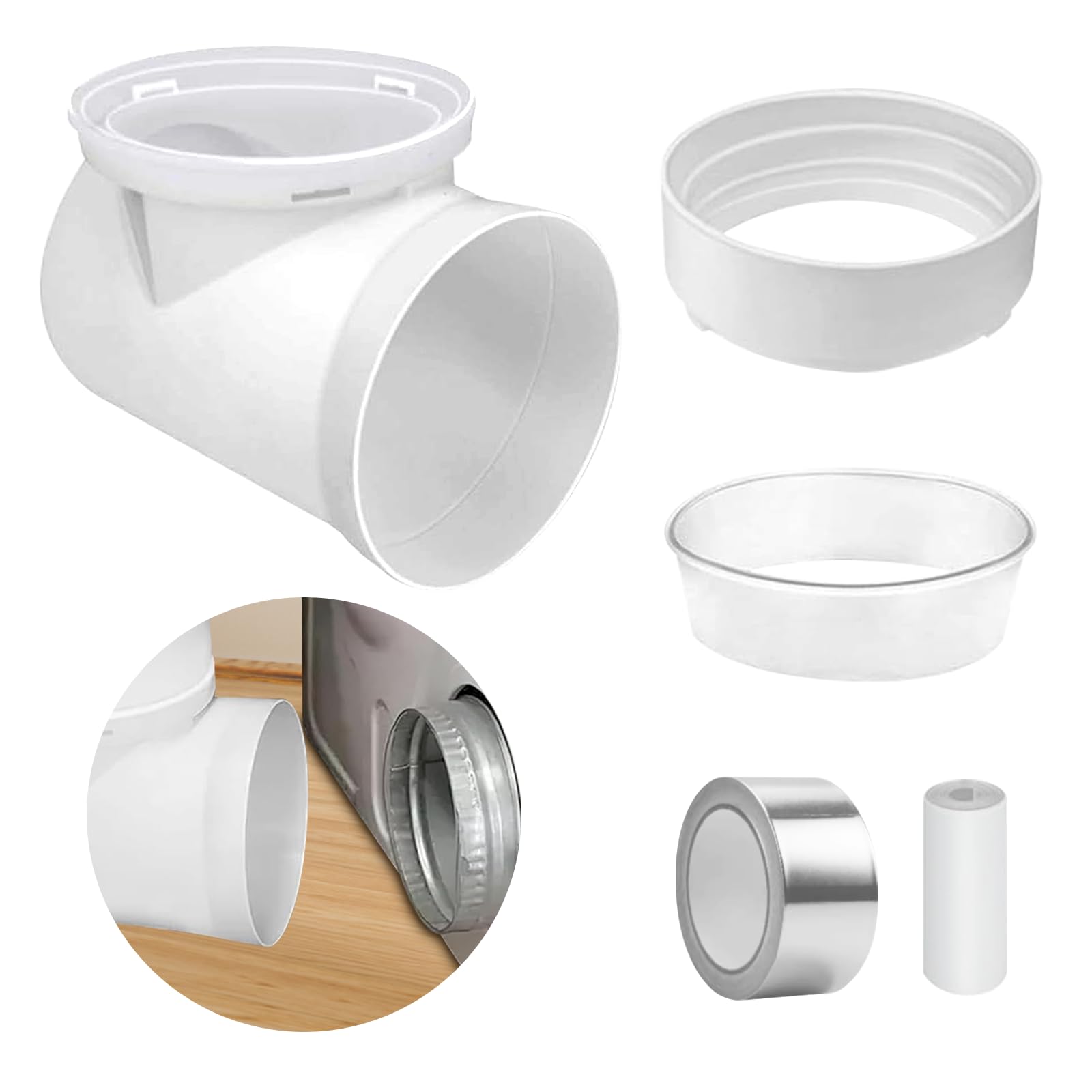 Amazon.com: 90 Degree Clothes Dryer Vent Elbow Safer Hookup Dryer Duct ...