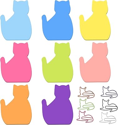 Amazon.com : Ouligay 240 Sheets Cute Sticky Notes Cartoon Sticky Notes ...