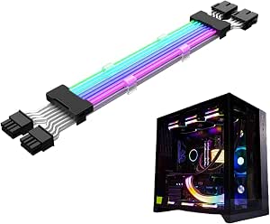 Cabos de manga RGB | Cabo com 16,8 milhões de cores RGB endereçáveis ...