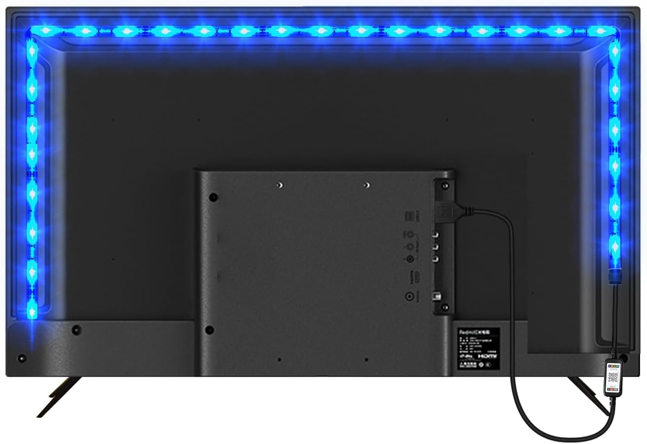 PSTAR LED Lights for TV - Sync with TV USB RGB LED Strip, Music Sync ...