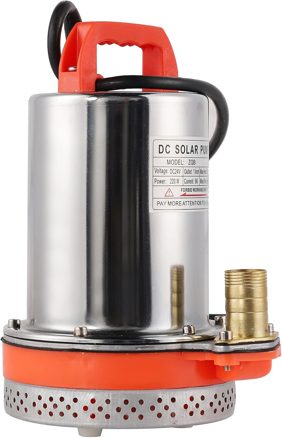 Pequeña Bomba Sumergible Solar Alimentada por Batería, Cabezal de ...