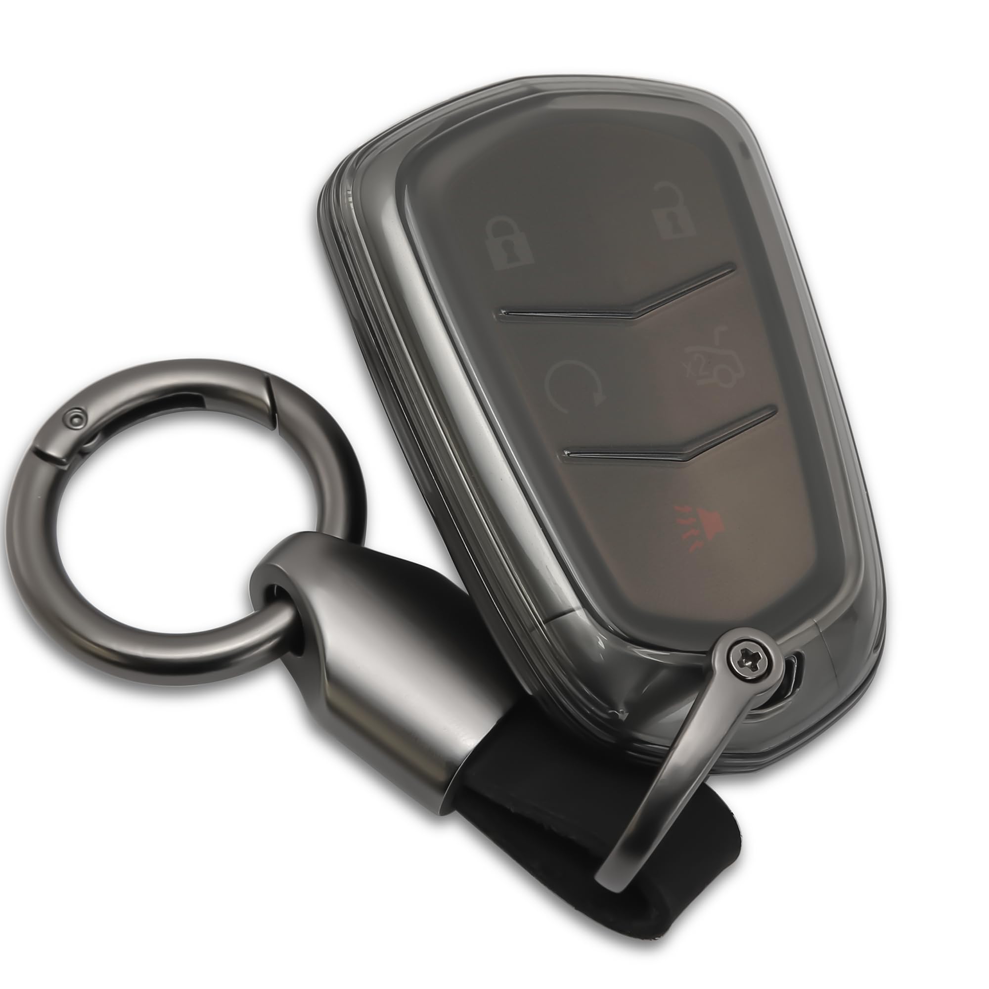 Amazon.com: wnilian keyshell fits for Cadillac Key fob Cover Case ...