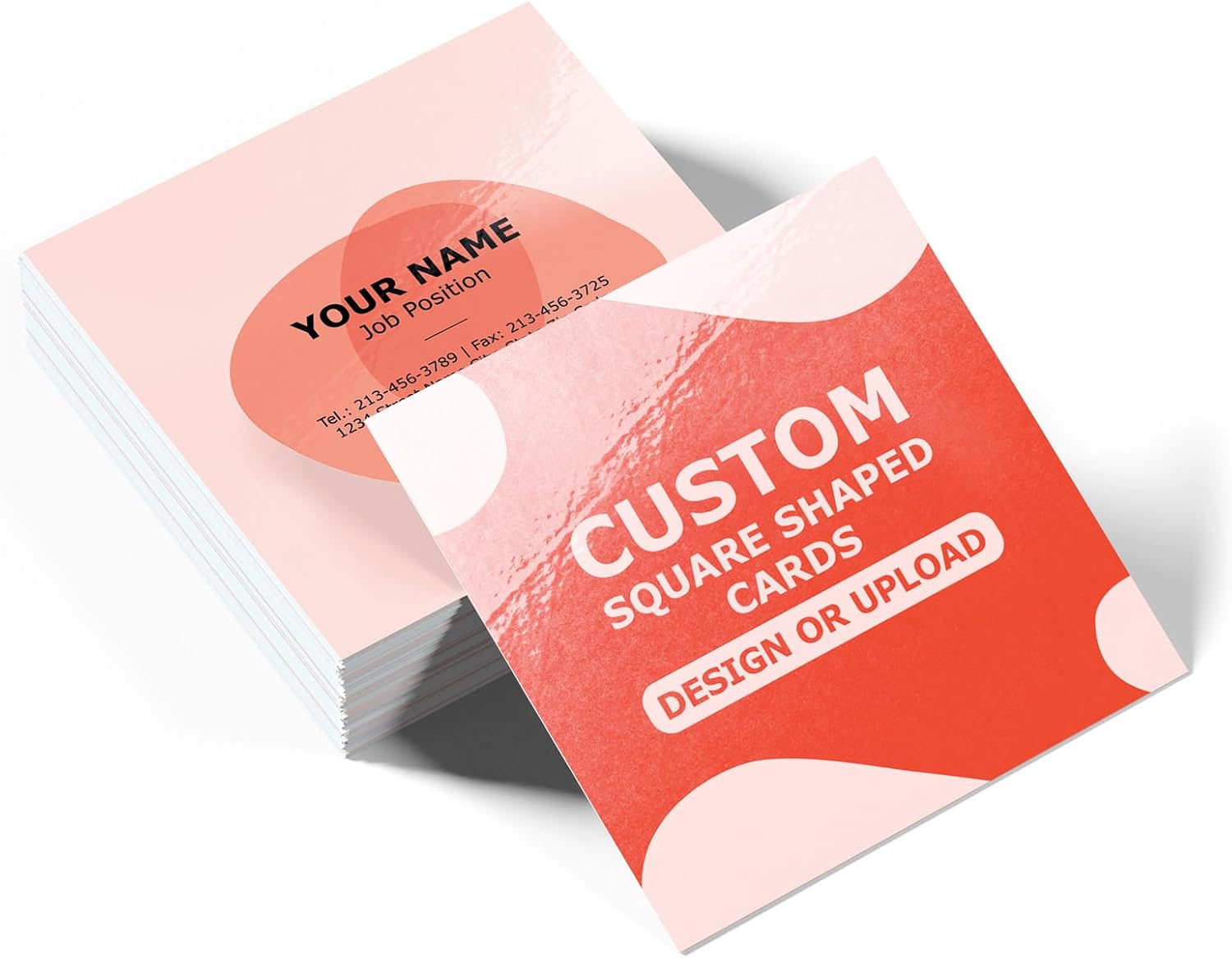 Amazon.com : Custom Square Business Cards, Add Logo and Text ...