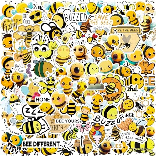 Amazon.com: Cute Bee Stickers, Funny Bees Animal Stickers, 50PCS ...
