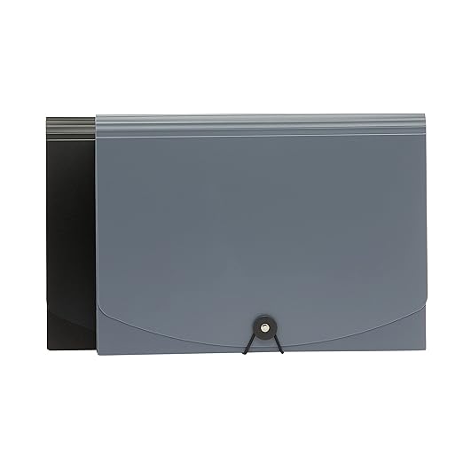 AmazonBasics Expanding File Folder, Letter Size (Fits A4 Paper) - Black ...