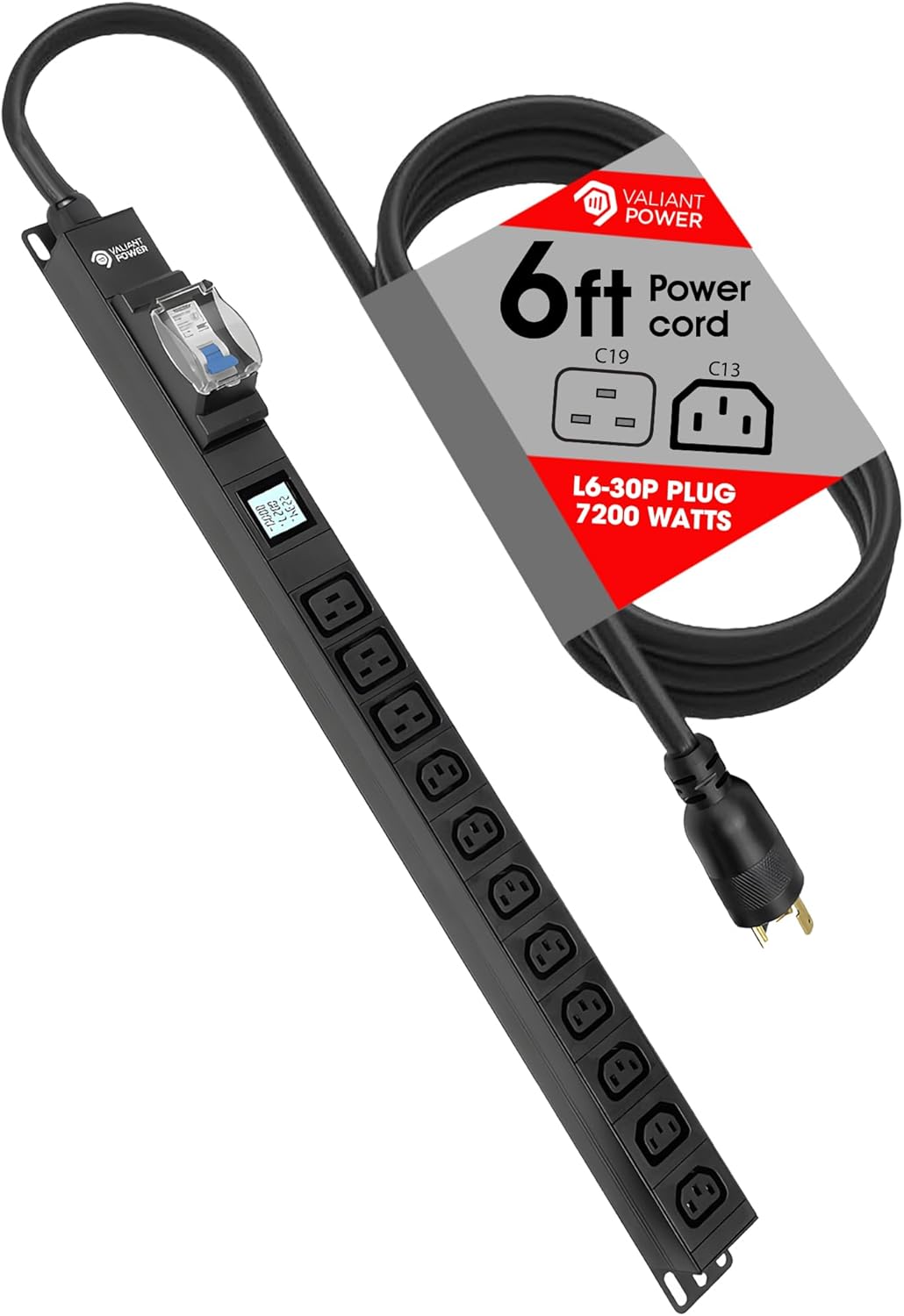 Amazon.com: Valiant Power Rack Mount Power Strip - 240V 30A 3C19 & 8 ...