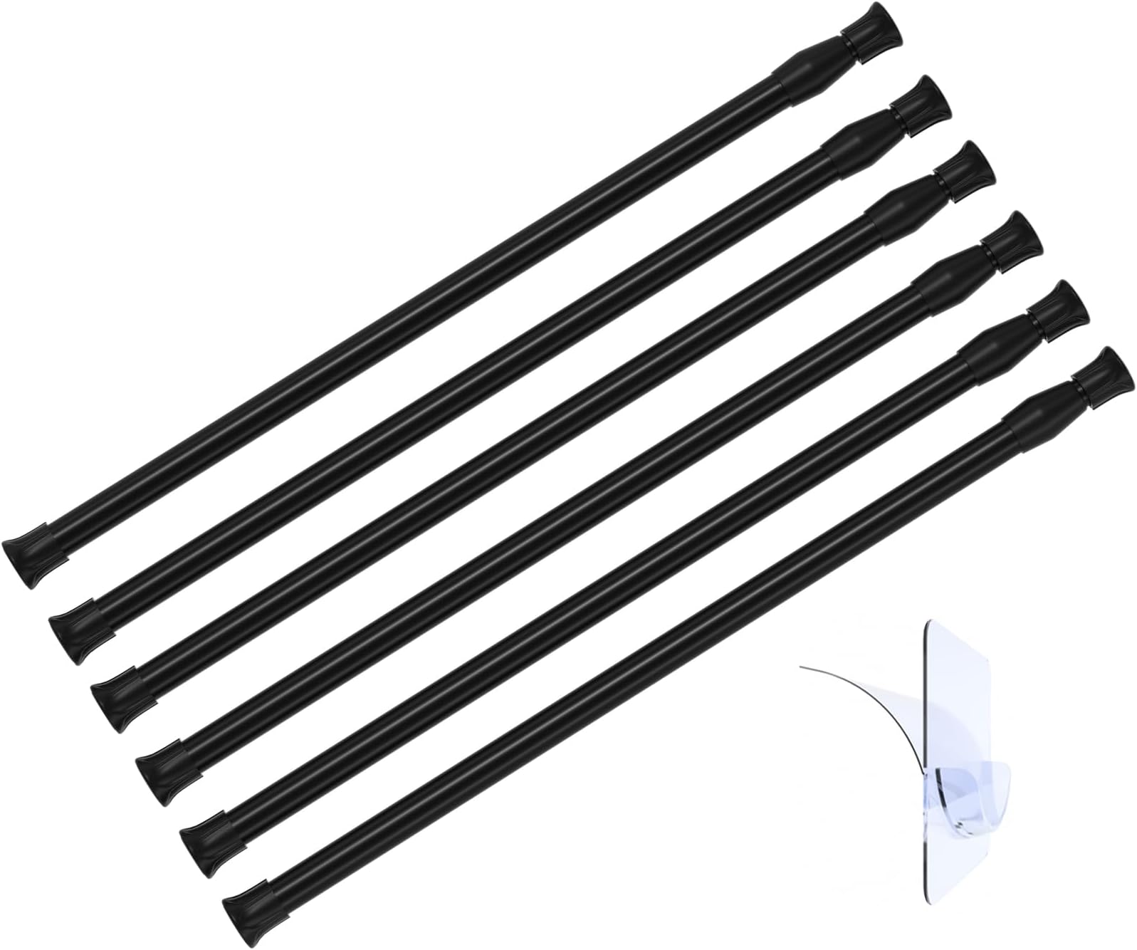 Amazon.com: Cupboard Bars Tension Rods, 6 Pack Spring Tensions Rods ...