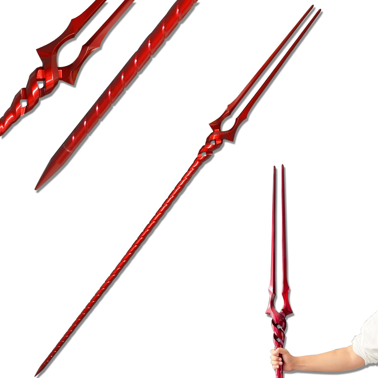 Amazon.com : Metal Spear of Longinus 83" Asuku Spear for Halloween Cosplay Props Collections and ...