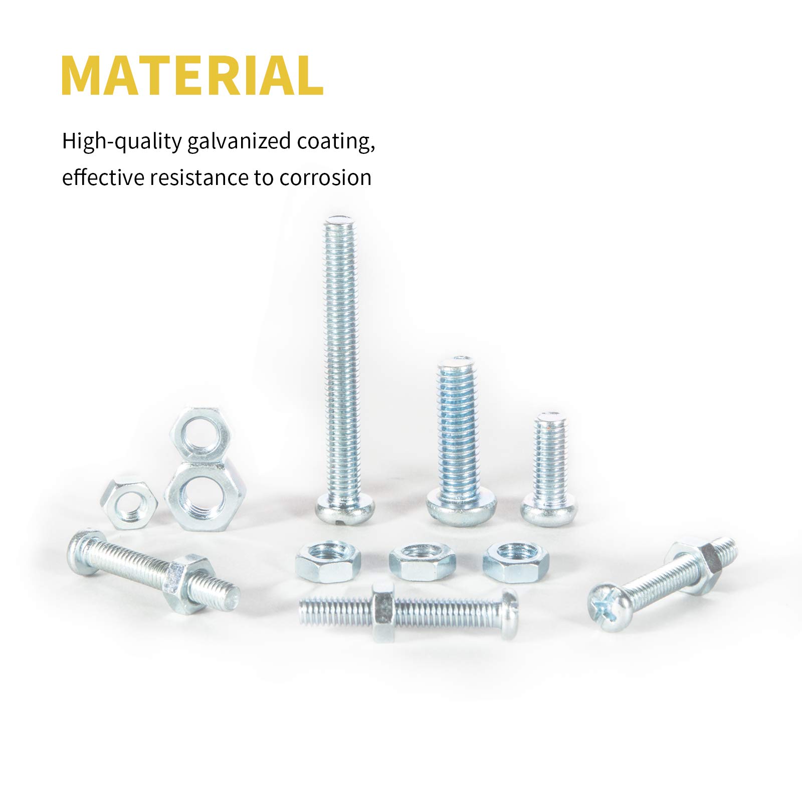 Snapklik.com : Maexxna 100pcs Nut & Bolt Assortment Sets, Metric ...