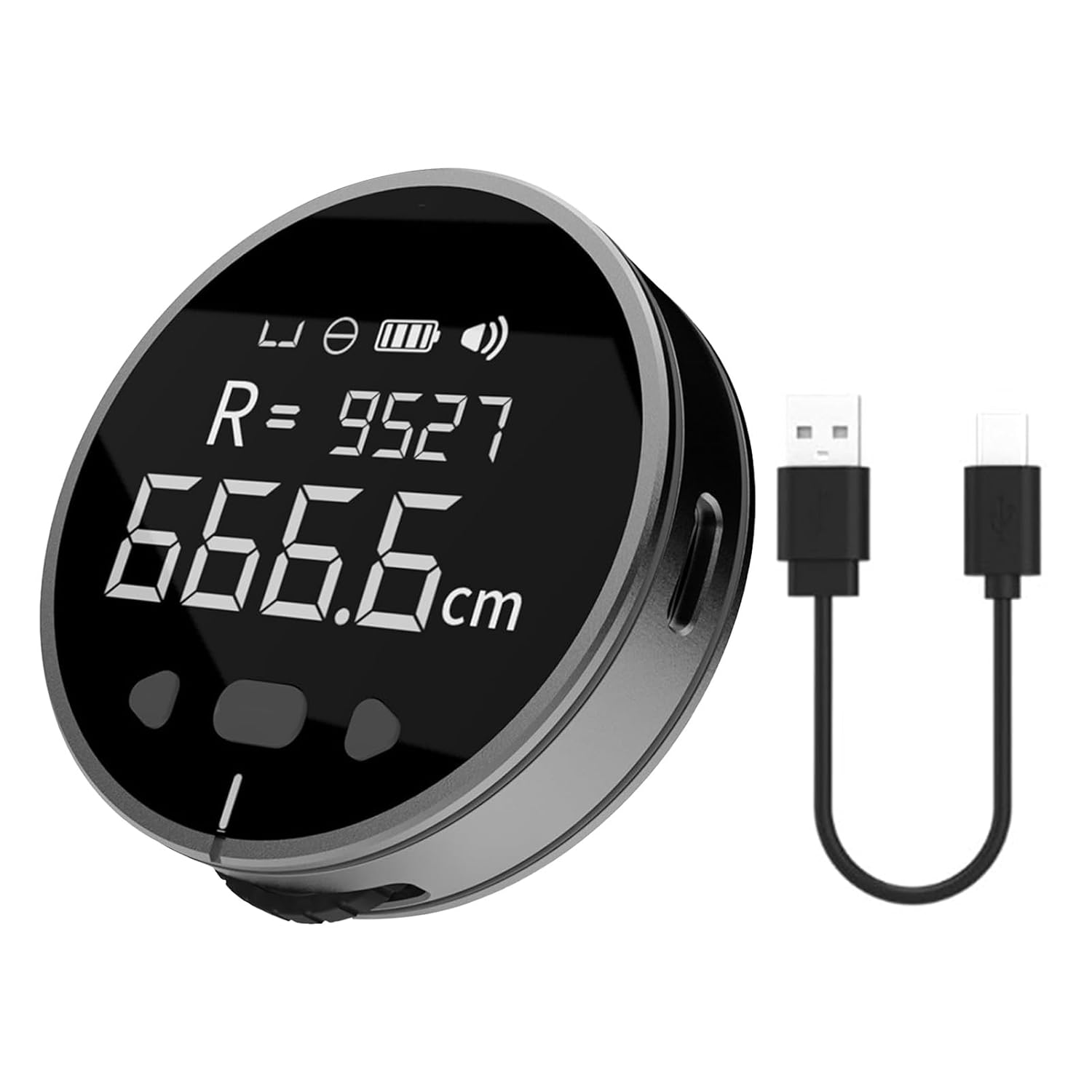 328FT Electronic Digital Tape Measure, Rechargeable Smart Long Distance ...