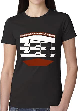 Amazon.com: Split Enz Corroboree T Shirts Lady Black : Clothing, Shoes ...