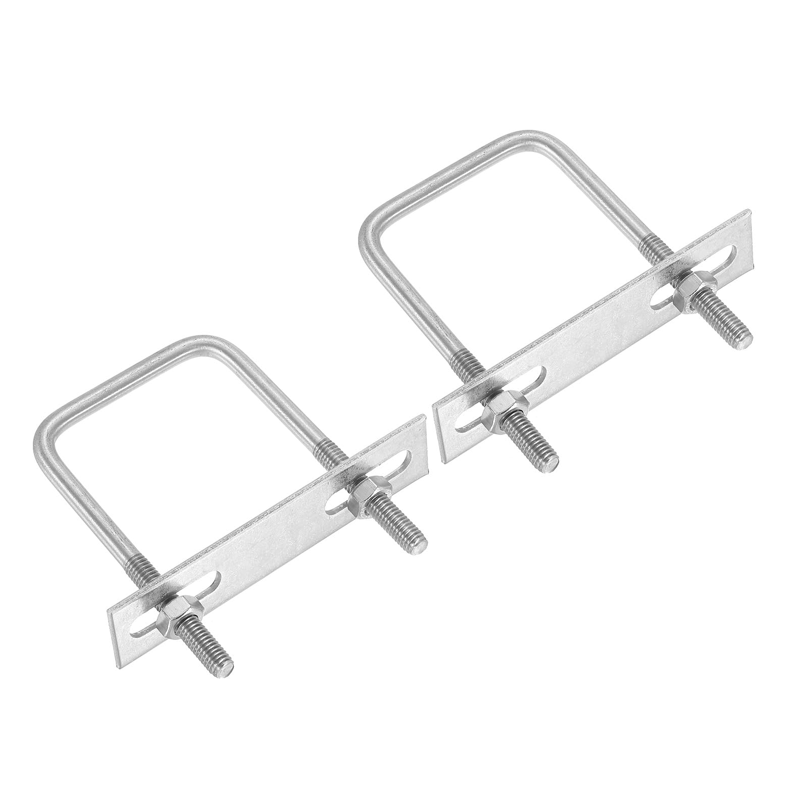 PATIKIL M6x45x80mm Square U-Bolts Kit, 2Set 304 Stainless Steel Square ...